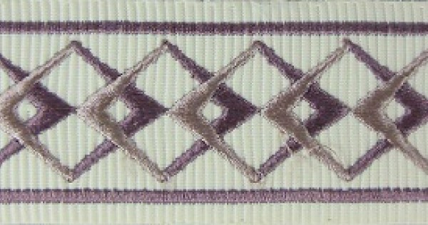 Decorative Braid Trim - Diamond Pattern Lavender | Castle ...