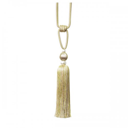 Single Tassel Tieback Turquoise & Taupe | Castle Trimmings ...