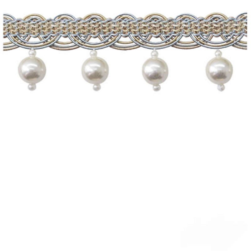 Pearl Fringe 37MM | Castle Trimmings | Sold by the Metre