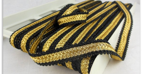 METALLIC WIDE BRAID 20MM - SAMPLE CUTTINGS AVAILABLE