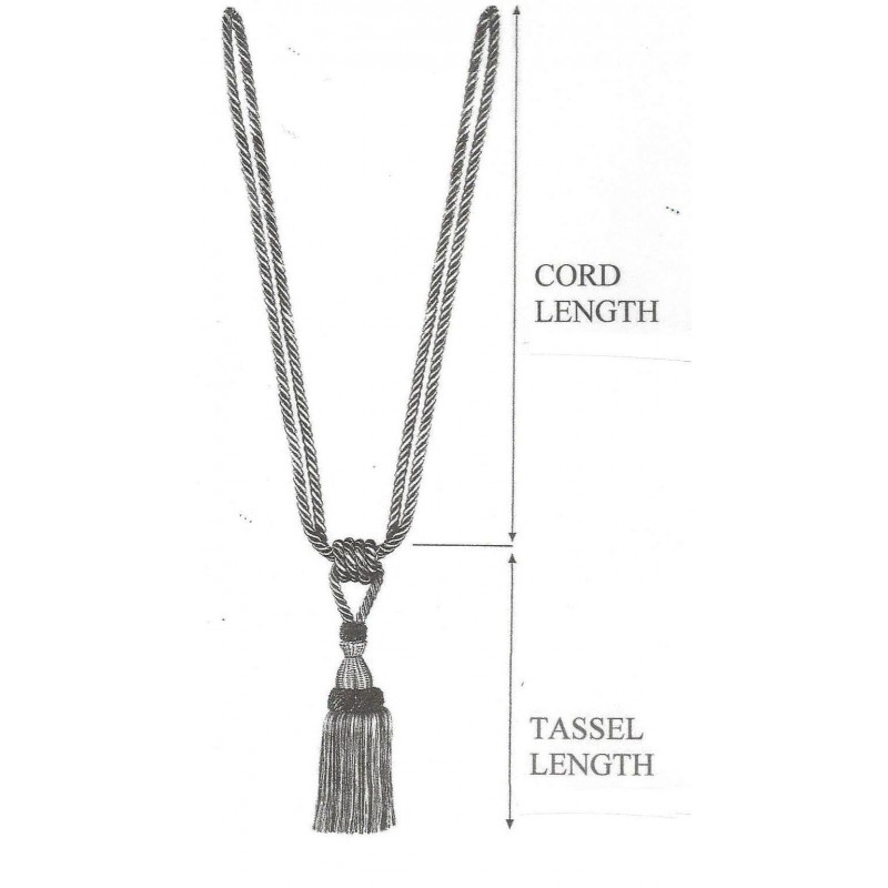 Single Tassel Tieback Light & Dark Gold | Castle Trimmings ...