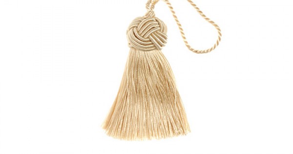 Decorative Key Tassel - Cream | Castle Trimmings